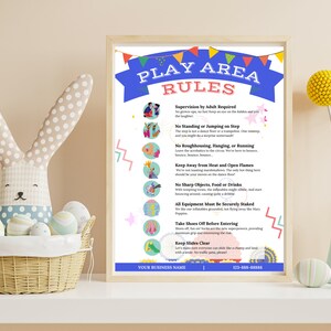 Soft Play Rules Sign: Play Area Poster (digital Download) - Etsy