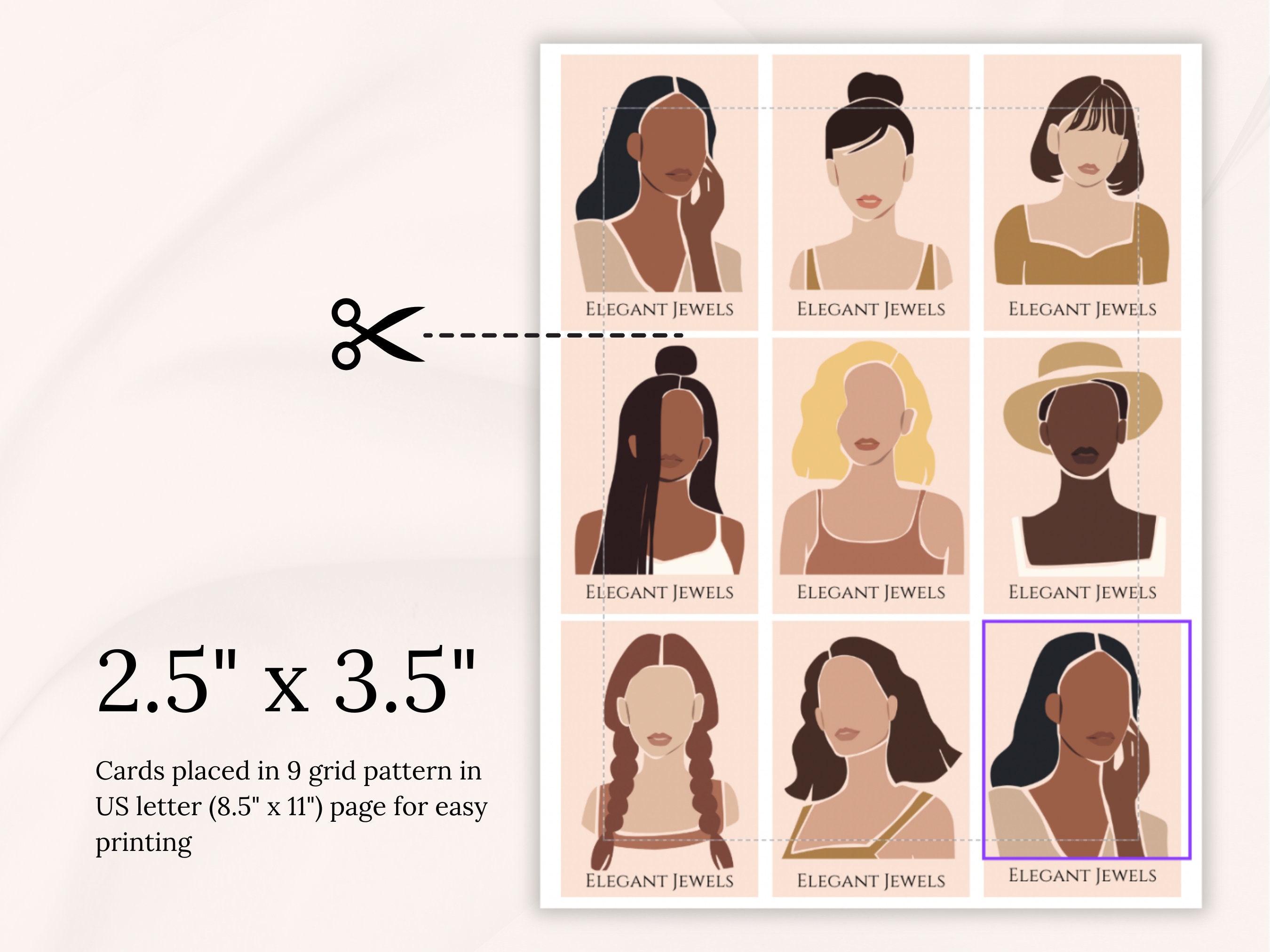 Faceless Model Jewelry Display Cards Earring Cards, Jewelry Display ...