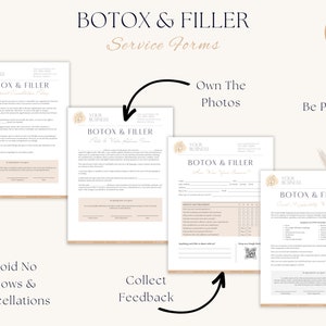 Botox and Filler Forms Bundle | Client Intake | Botulinum Neurotoxins ...