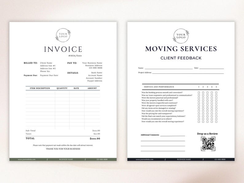 Moving Service Contract Template: Commercial & Residential (canva ...