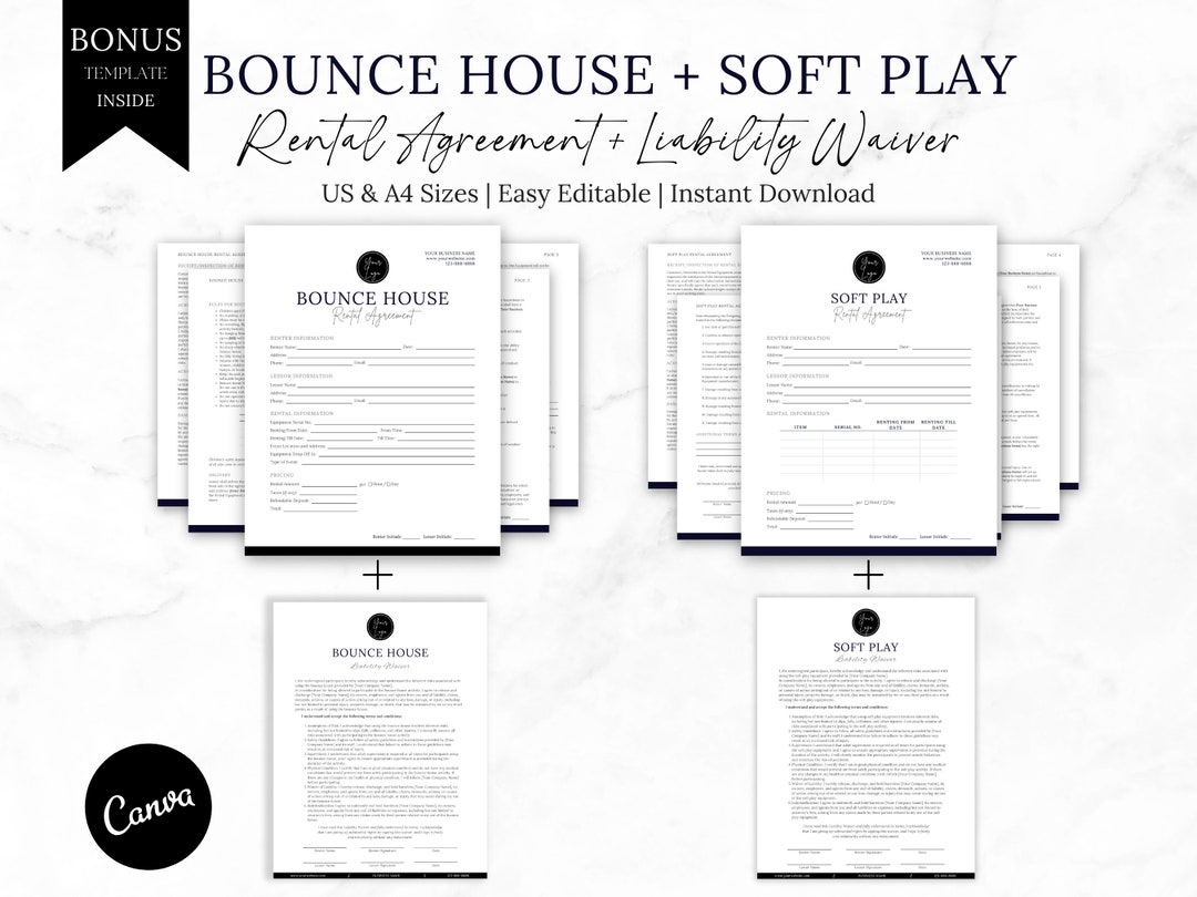 Soft Play Equipment and Bounce House Rental Agreement, Soft Play ...
