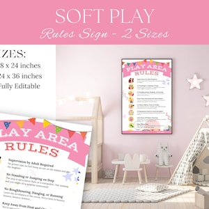 Soft Play Rules Sign: Play Area Poster (digital Download) - Etsy