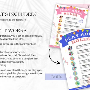 Outdoor Bounce House Rules Sign | Printable Kids Play Rules | Soft Play ...