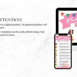 Outdoor Bounce House Rules Sign | Printable Kids Play Rules | Soft Play ...