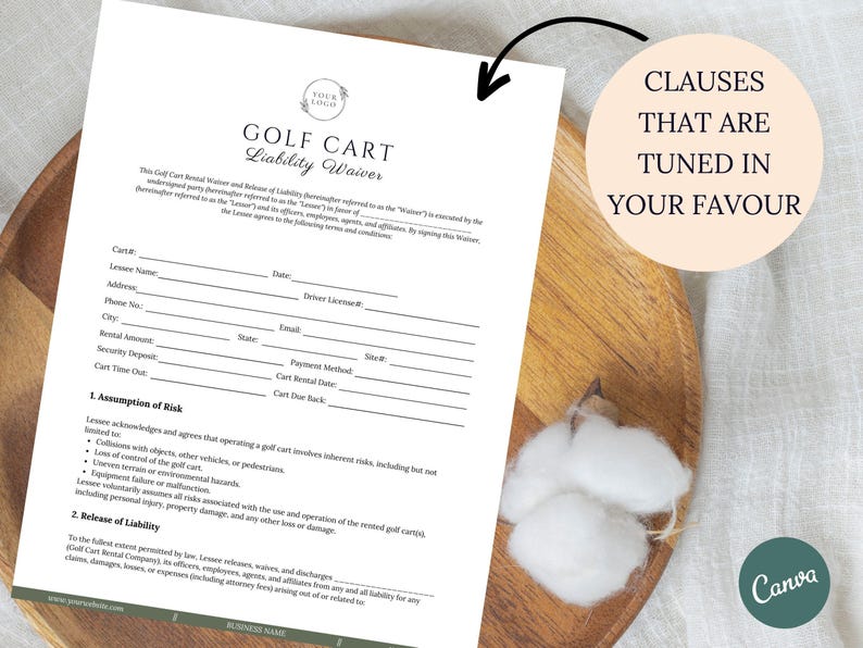 Customizable Golf Cart Rental Contract, Electric, Flat Bed Fleet Rental ...