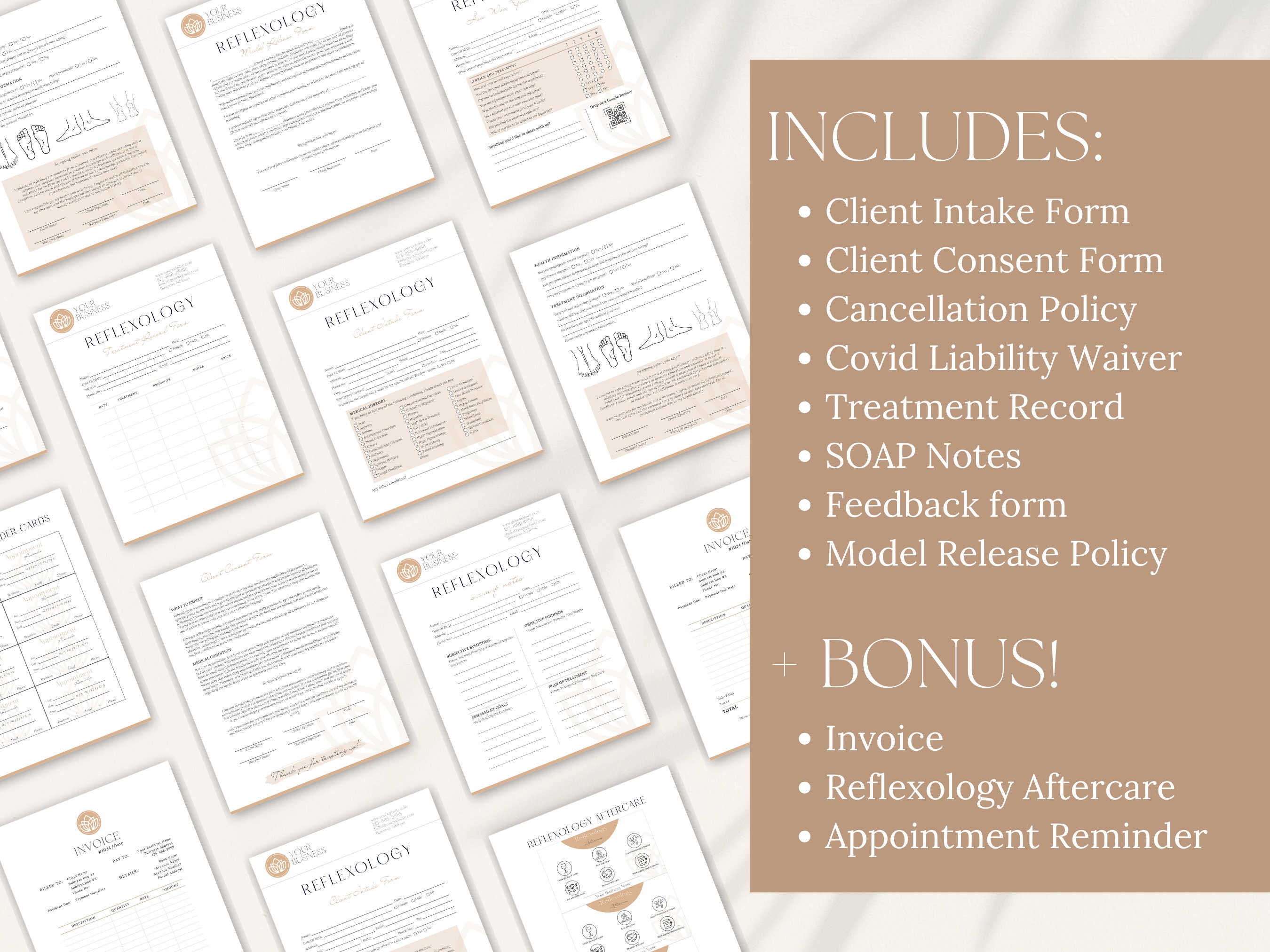 Reflexology Intake and Consent Forms | Foot Massage Forms | Edit in ...