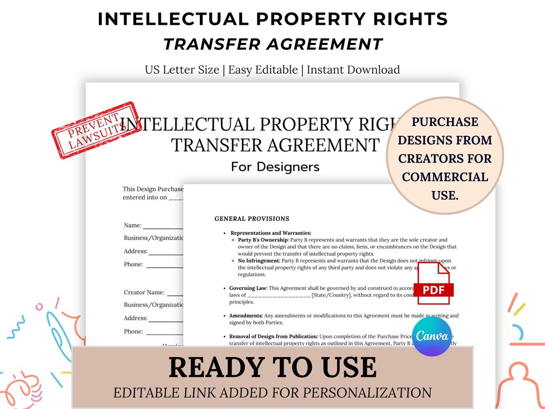 IP Rights Transfer Agreement Template: Commercial Design Copyright ...