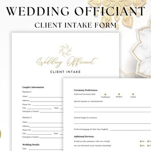 Editable Wedding Officiant Contract Template (canva, US Letter ...