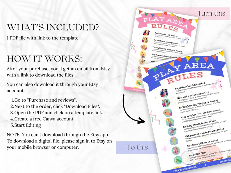 Soft Play Rules Sign: Play Area Poster (digital Download) - Etsy