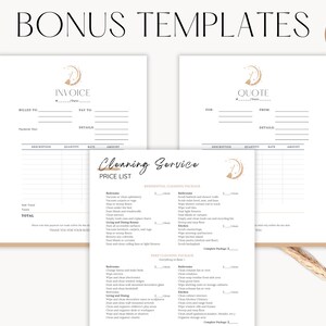 Ready to Print Cleaning Service Forms for Cleaners, Maids, Janitor ...