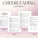 Cheerleading Contract Template: High School Program (digital Download) - Etsy