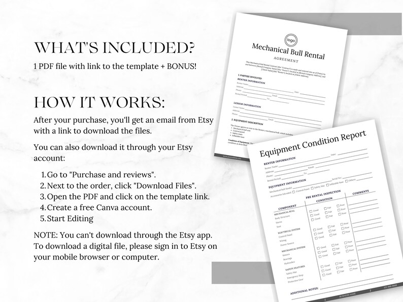 Mechanical Bull Rental Agreement Template: Liability Waiver & Safety ...