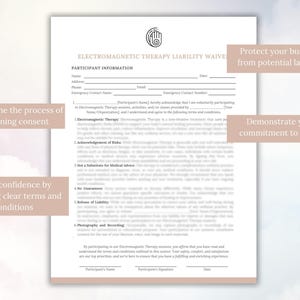 Electromagnetic Therapy Liability Waiver Template: PEMF Consent Form ...