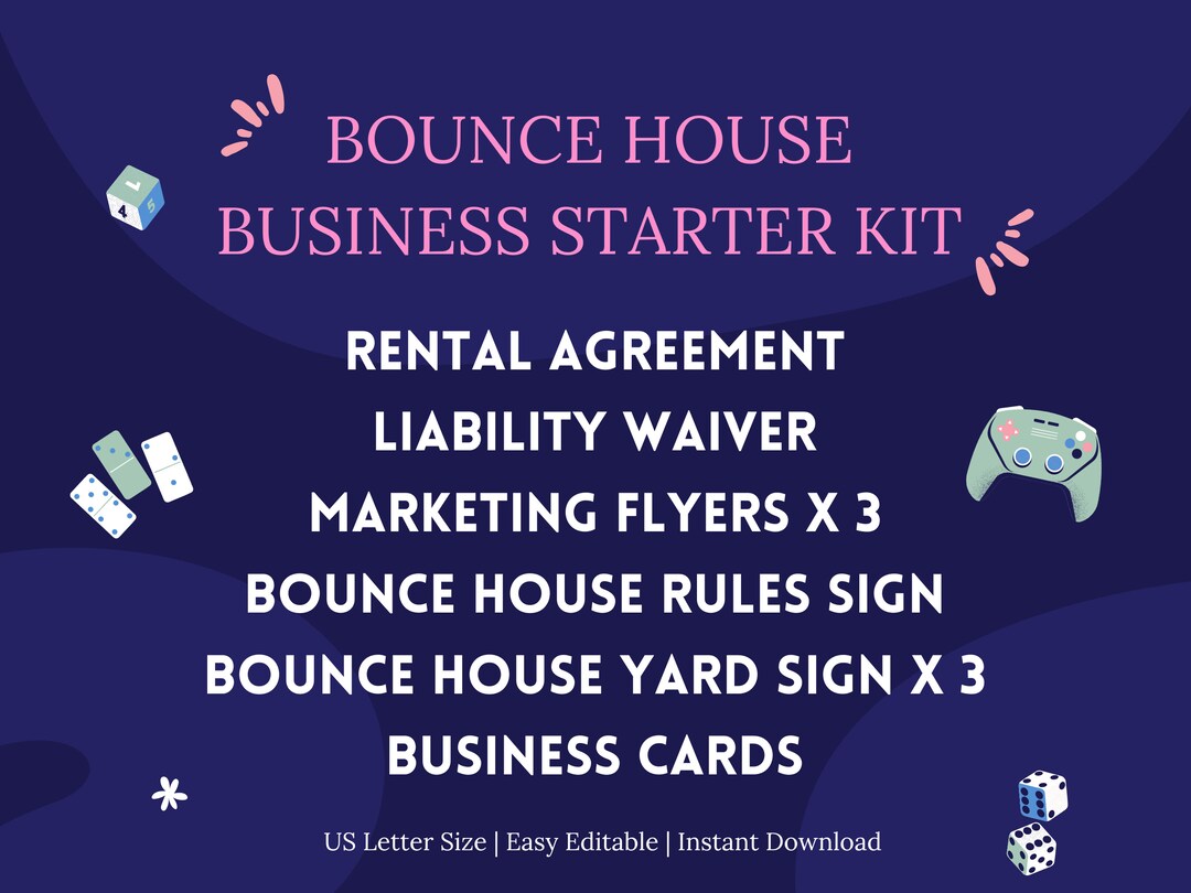 Complete Bounce House Business Starter Pack, Rental Agreement Contract ...