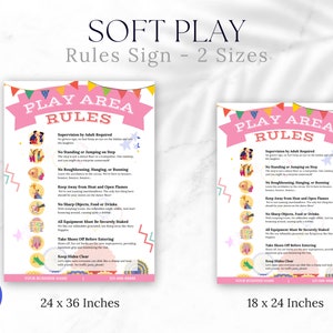 Soft Play Rules Sign: Play Area Poster (digital Download) - Etsy