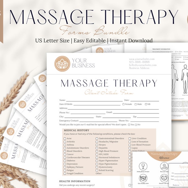 Spa Paperwork - Etsy