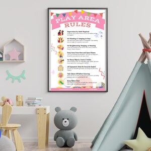 Soft Play Rules Sign: Play Area Poster (digital Download) - Etsy