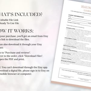 Haunted House Liability Waiver Template: Editable Consent Form (digital Download) - Etsy