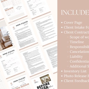 Editable Home Staging Contract Template: Real Estate Business Form ...