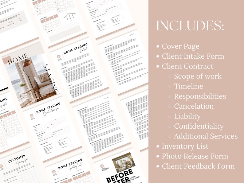 Editable Home Staging Contract Template: Real Estate Business Form ...