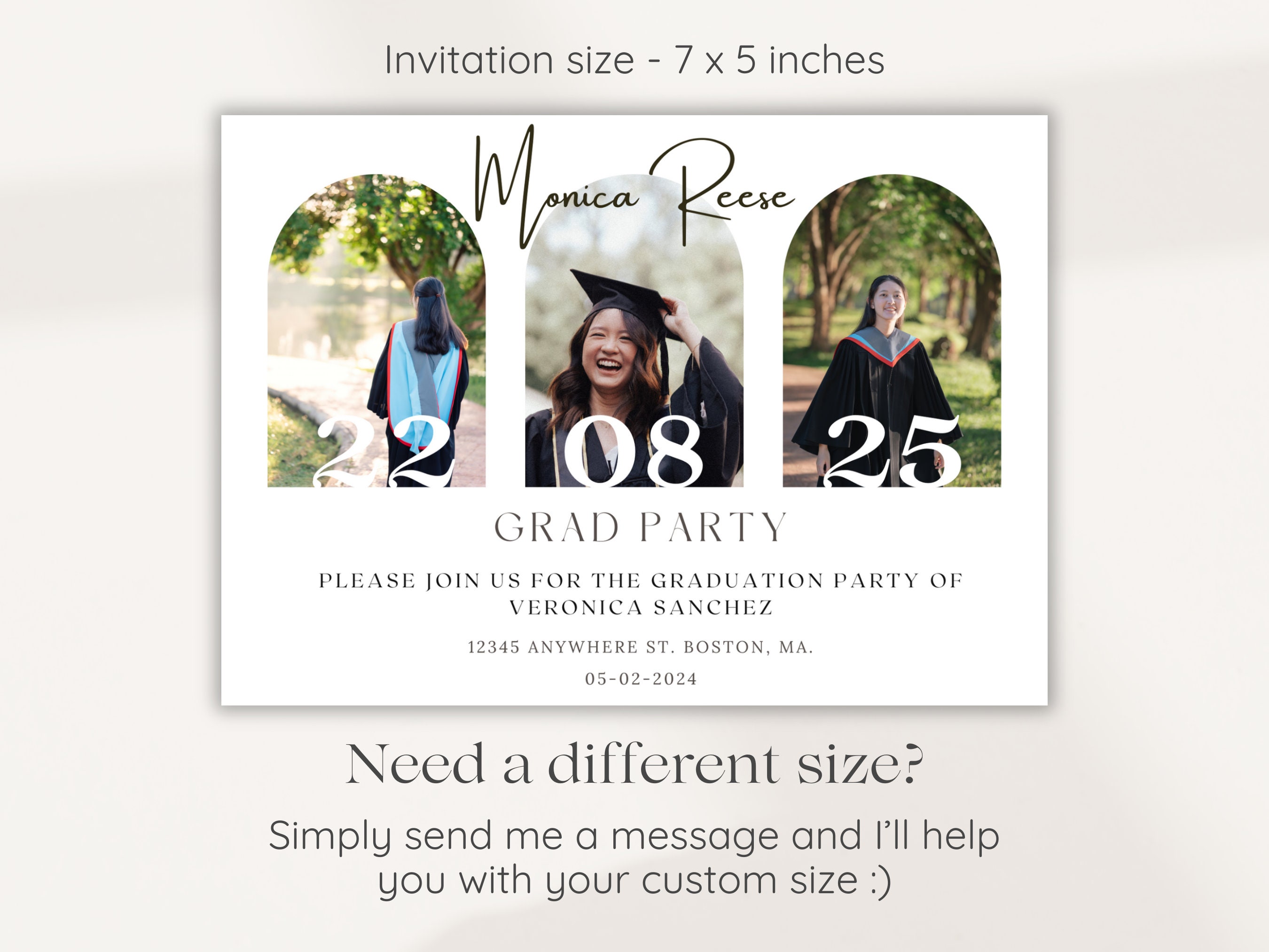Beautiful Graduation Invitation Template Graduation - Etsy