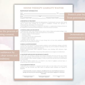 Ozone Therapy Liability Waiver Template: Client Consent Form (PDF ...