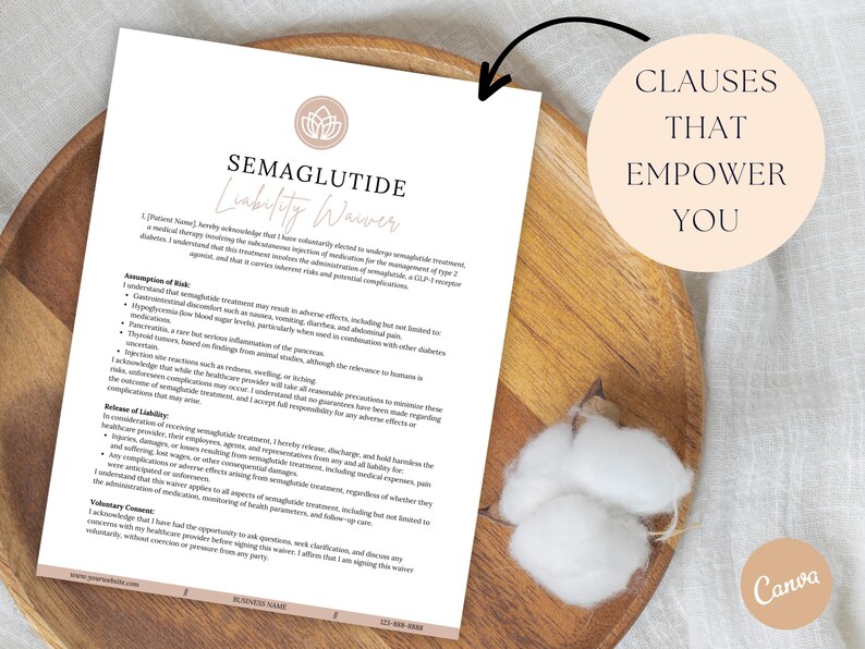Semaglutide Treatment Form Bundle: Editable Injection Forms (digital ...