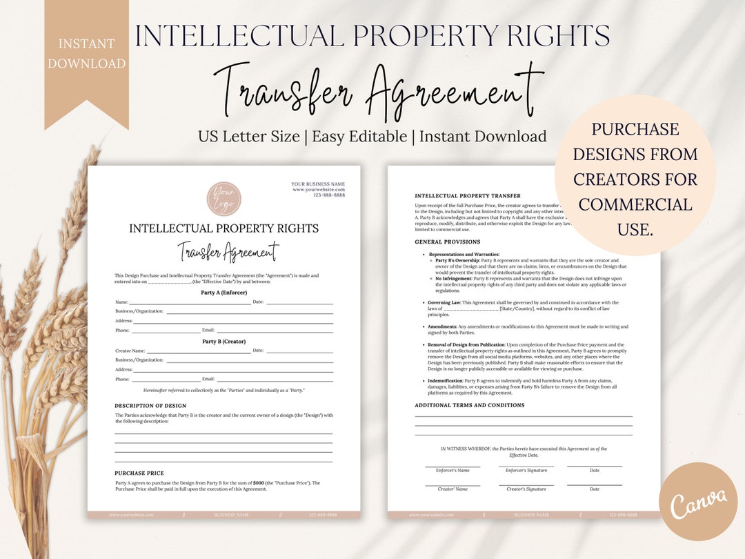 Intellectual Property Rights Transfer Contract, Purchase Design ...