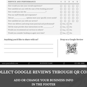 Customizable Feedback Form Template: Customer Satisfaction Survey ...