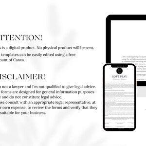 Soft Play Waiver Form Indoor Playground Release of Liability - Etsy