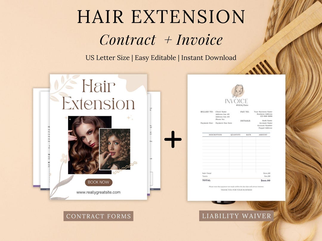 Hair Extension Consultation Form Template, Client Intake Form ...