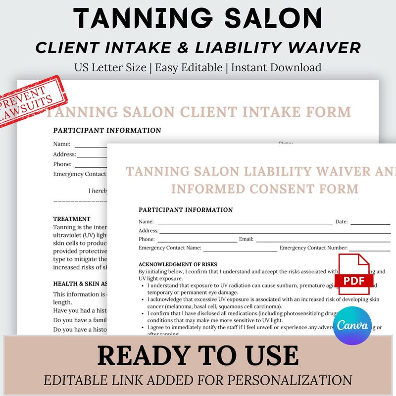 Salon Booth Forms Bundle - Etsy