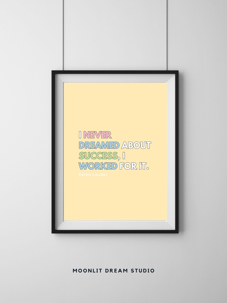 6 GROWTH MINDSET MOTIVATIONAL Poster Set, Minimalist Poster, Pastel ...
