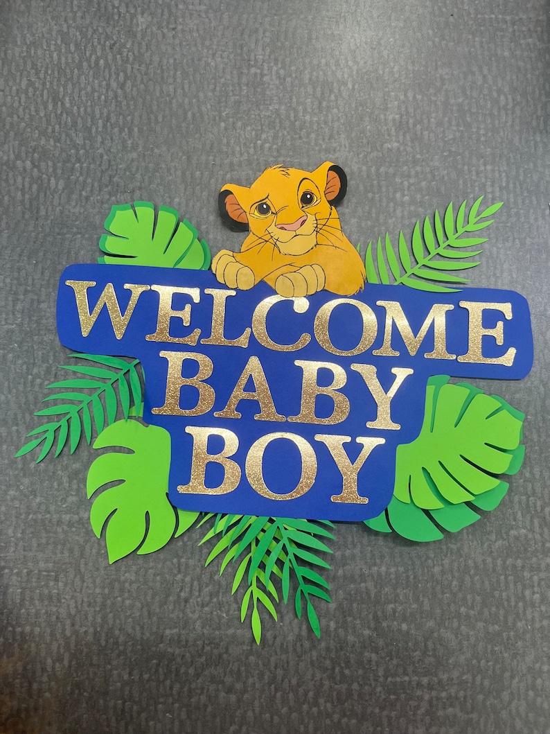 Lion King Welcome Baby Sign - Etsy