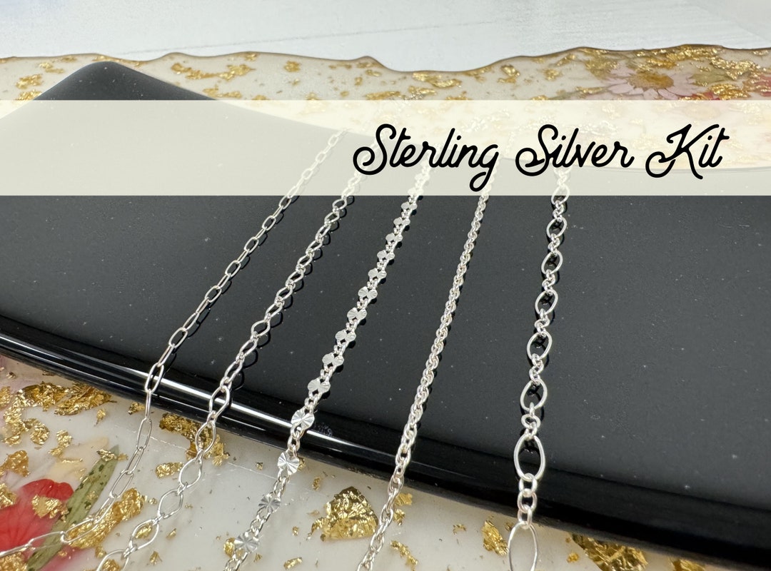 TOP 5 Sterling Silver Permanent Jewelry Chain by the Foot Starter Pack ...
