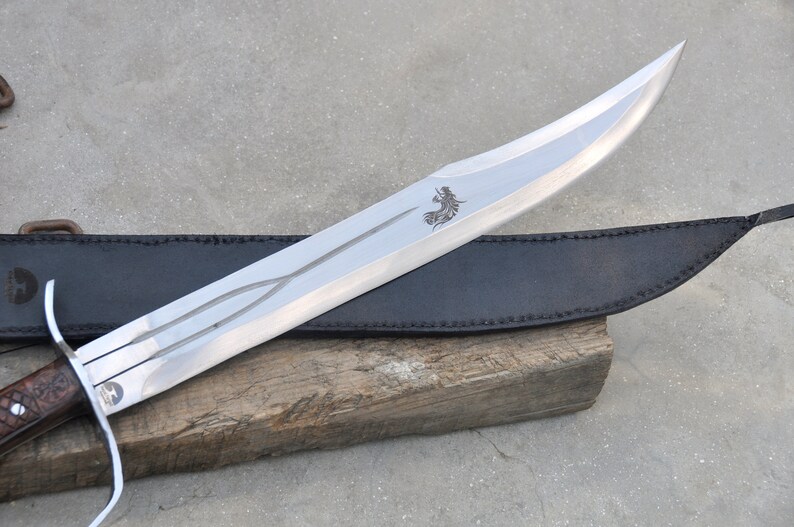 Dragon Tooth Bowie-18 Inches Long Blade Dragon Tooth Bowie - Etsy