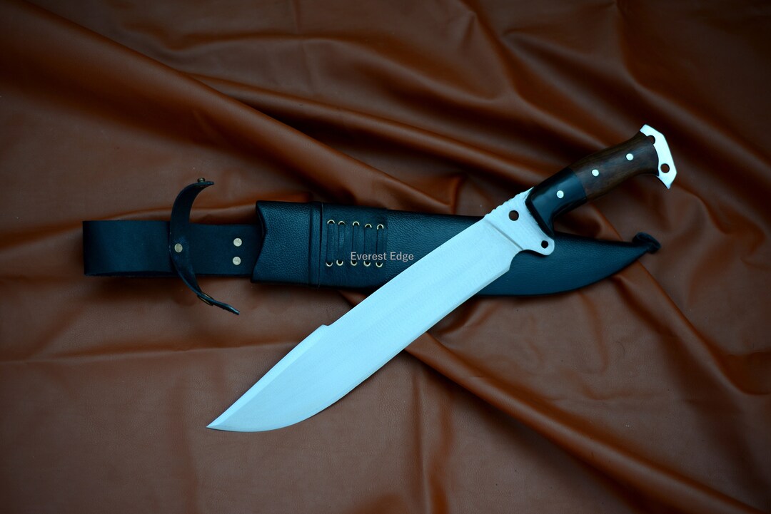 Hand Forged Bowie Knife-12 Inches Long Blade Handmade Large Knife-large ...