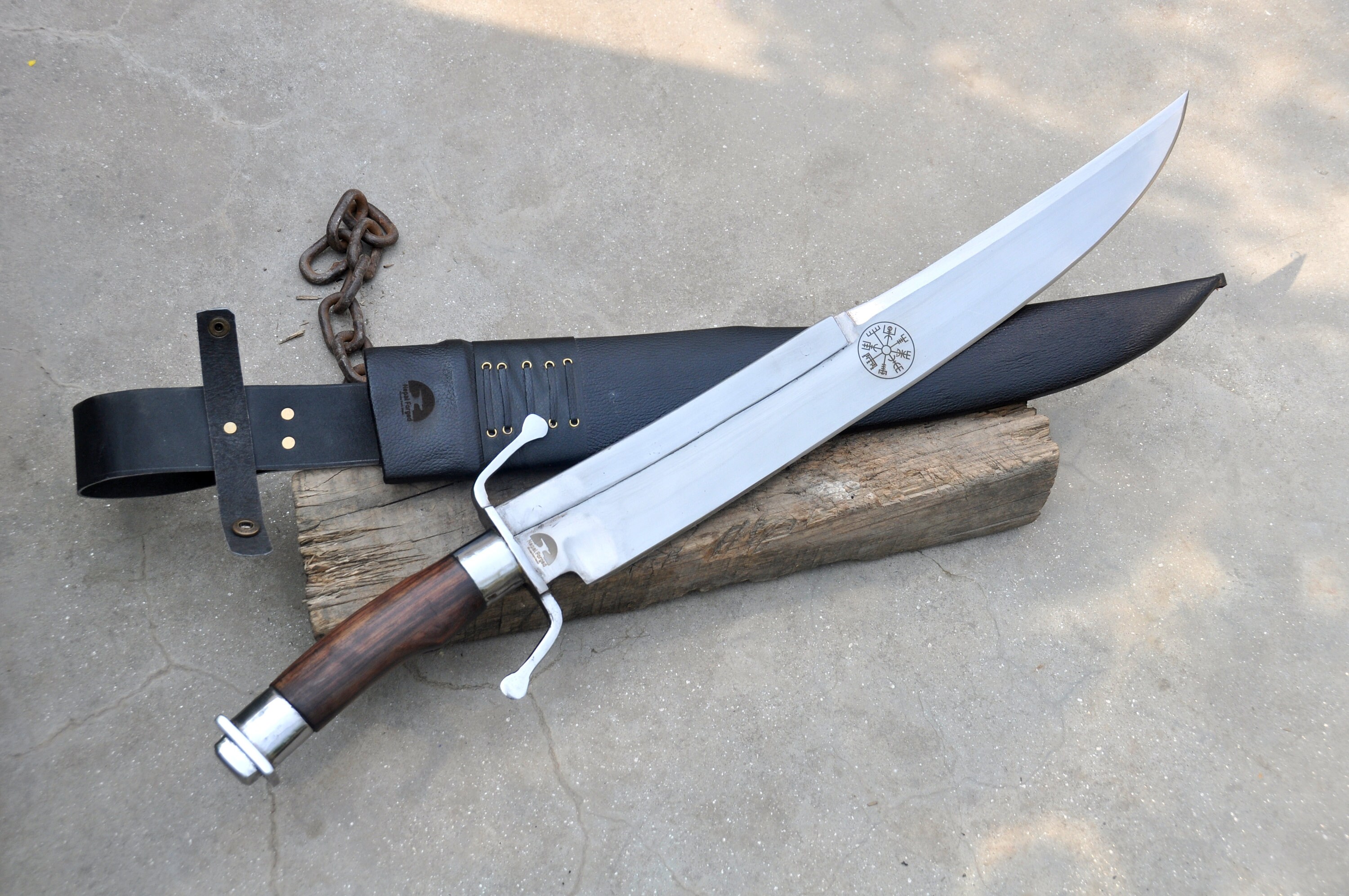 18 Inches Long Blade Bowie Machete-hunting Cleaver-bush - Etsy