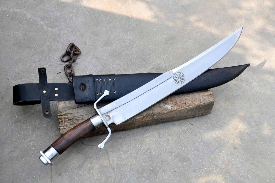 18 Inches Long Blade Bowie Machete-hunting Cleaver-bush Clearing ...