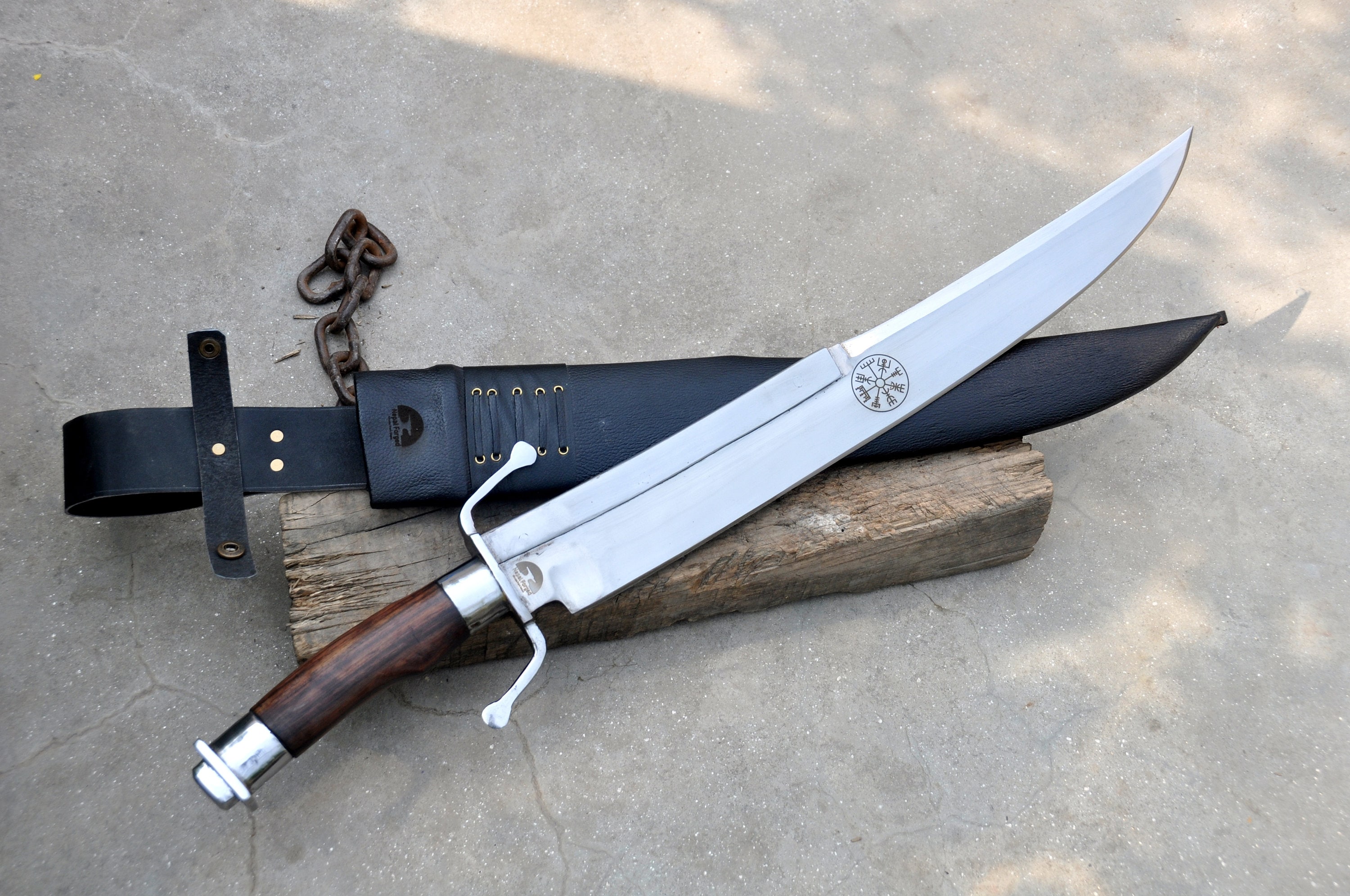 18 Inches Long Blade Bowie Machete-hunting Cleaver-bush - Etsy