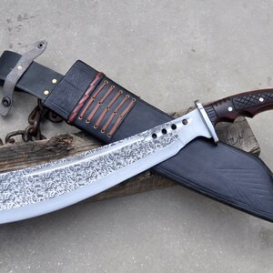 14 Inches Long Blade Dao Cleaver-flower Pattern -bush Clearing Cleaver ...