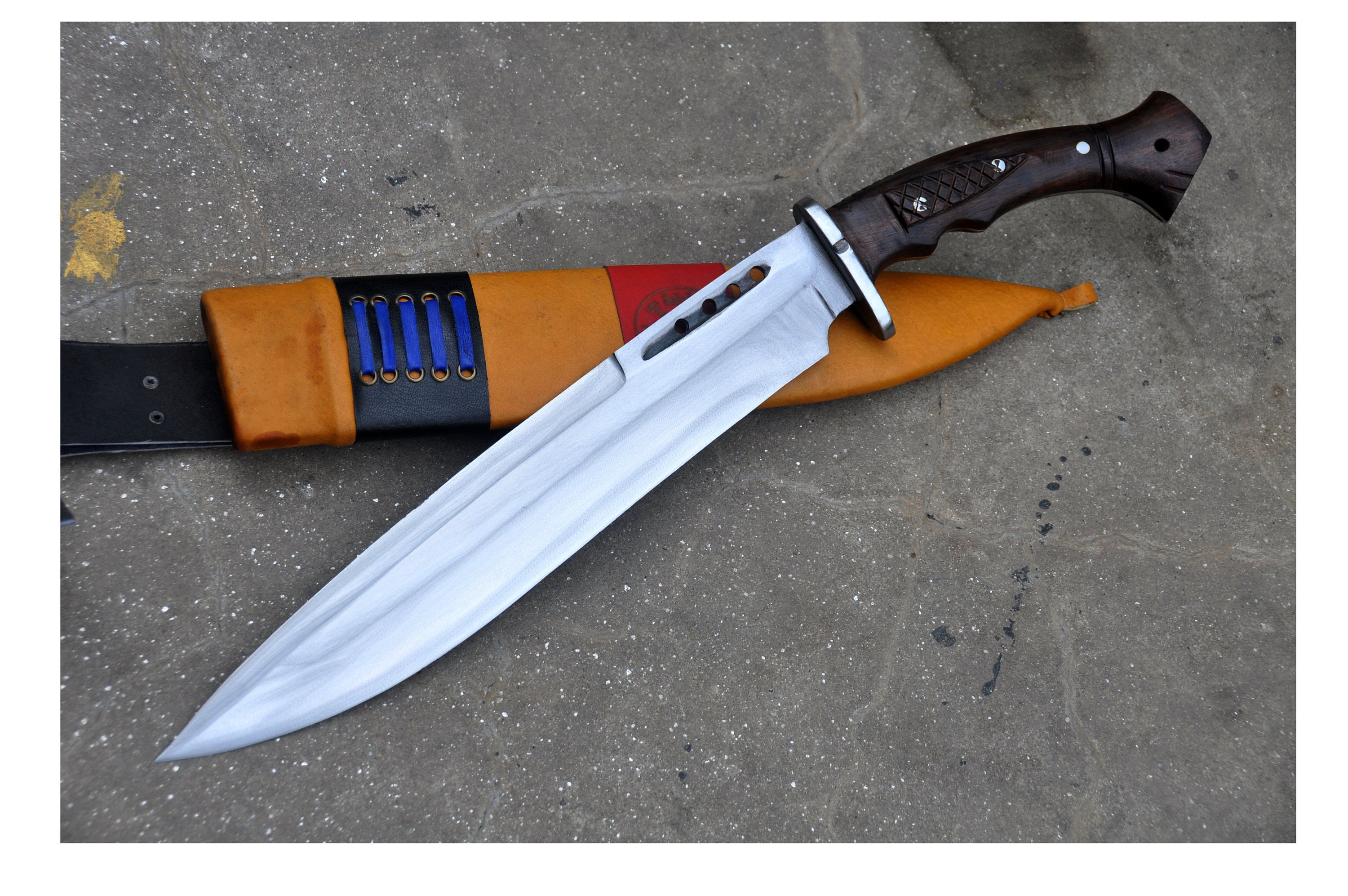 15 Inches Long Blade Toothpick Bowie-handmade Large Bowie-short Sword ...