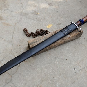 29 Inches Long Blade Grosser Messer Sword-large Sword-hand Forged-full ...