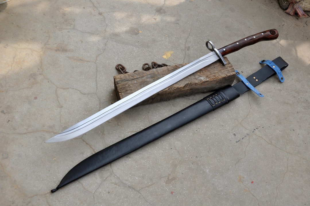 29 Inches Long Blade Grosser Messer Sword-large Sword-hand Forged-full ...