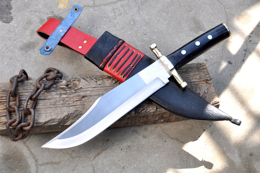 12 Inches Long Blade Hand Forged Bowie-knives-machete-tempered-large ...