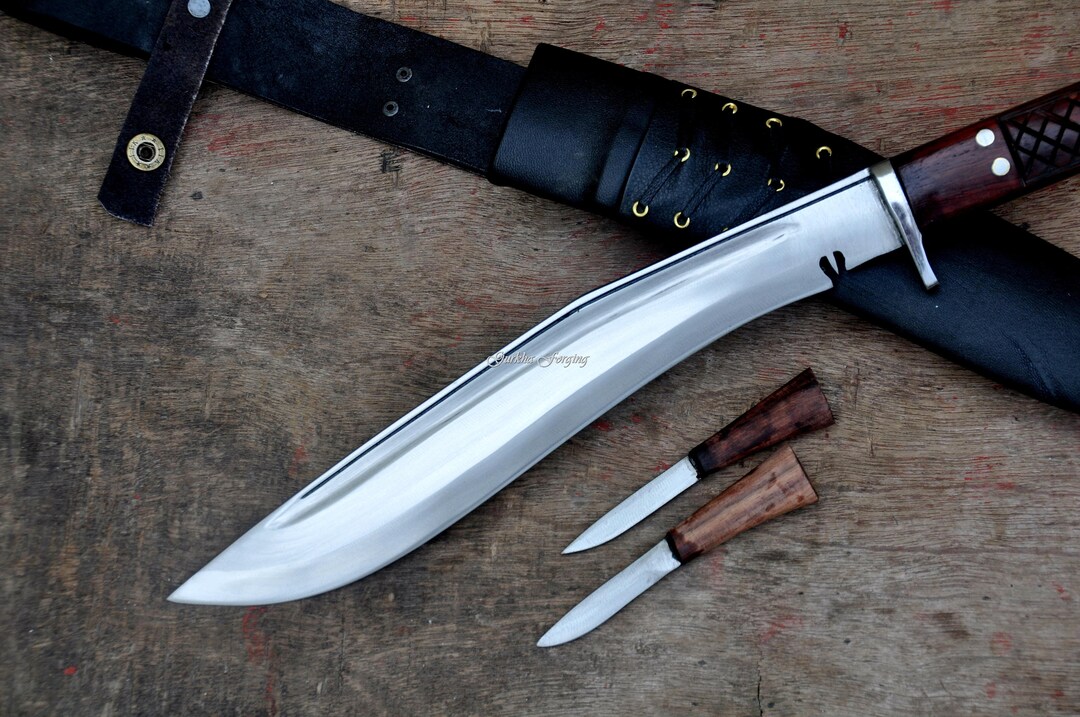 Kukri Sword-12 Inches Long Blade Khukuri Machete-narrow Blade-tempered ...