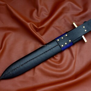 15 Inches Long Blade Large Bowie-hand Forged Knife-handmade Large Bowie ...