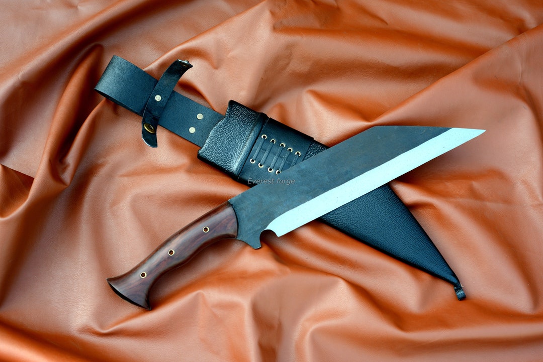 12 Inches Long Blade Seax Cleaver-hand Forged Seax Knife-cleaver ...