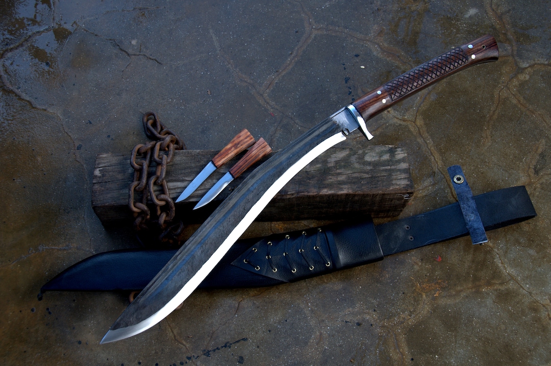 Kukri Sword-18 Inches Long Blade Khukuri Machete-narrow Blade-tempered ...
