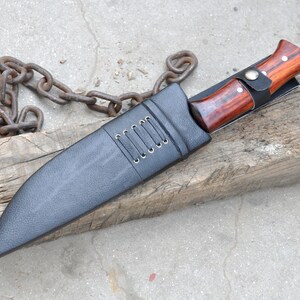 10 Inches Long Blade Bowie Knife-hunting Cleaver-bush Clearing Cleaver ...